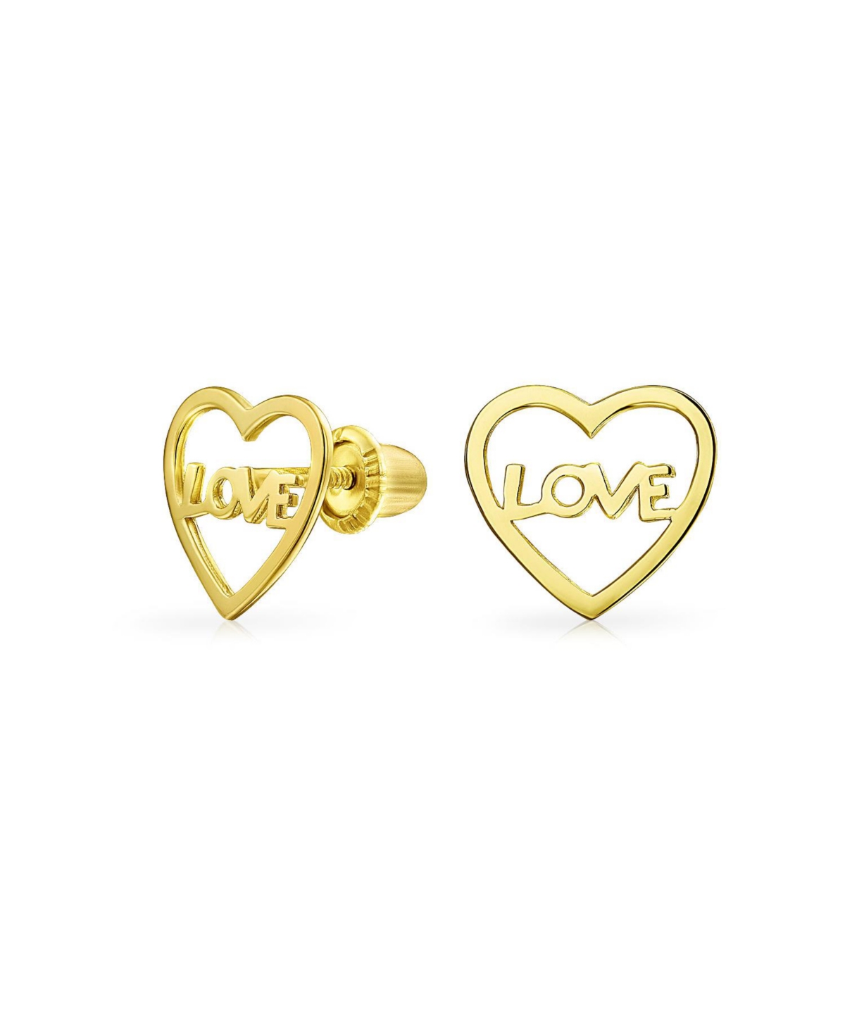 Click here for Bling Jewelry Tiny Minimalist 14K Gold Word Love H... prices