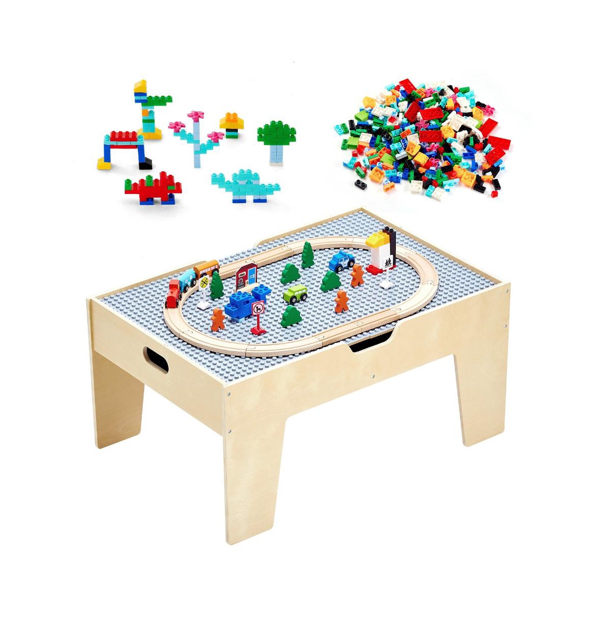 Click here for Slickblue Activity Play Table with 290 Bricks and... prices