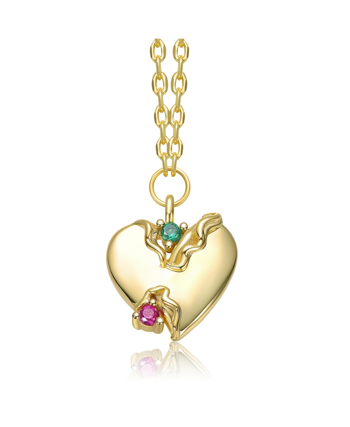 Click here for Genevive Elegant 14K Gold Plated Sparkling Colored... prices