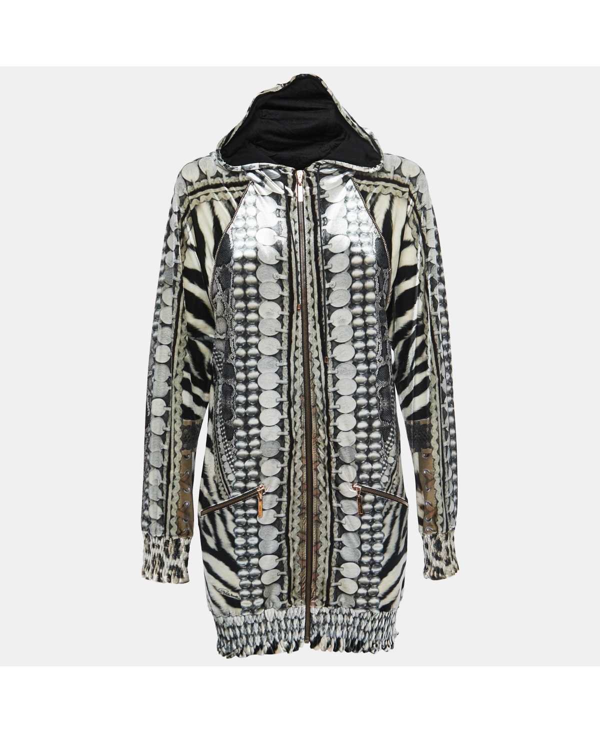 Click here for Pre-Owned Roberto Cavalli Womens Black/white Print... prices