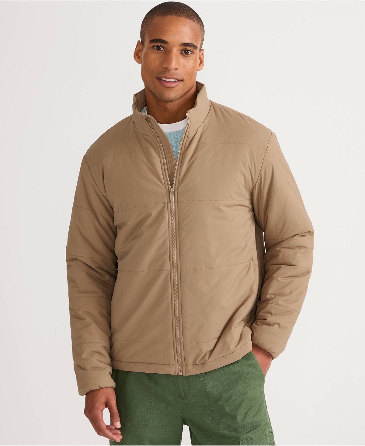 Lands End Mens WanderFree Insulated Jacket - Toasted rye