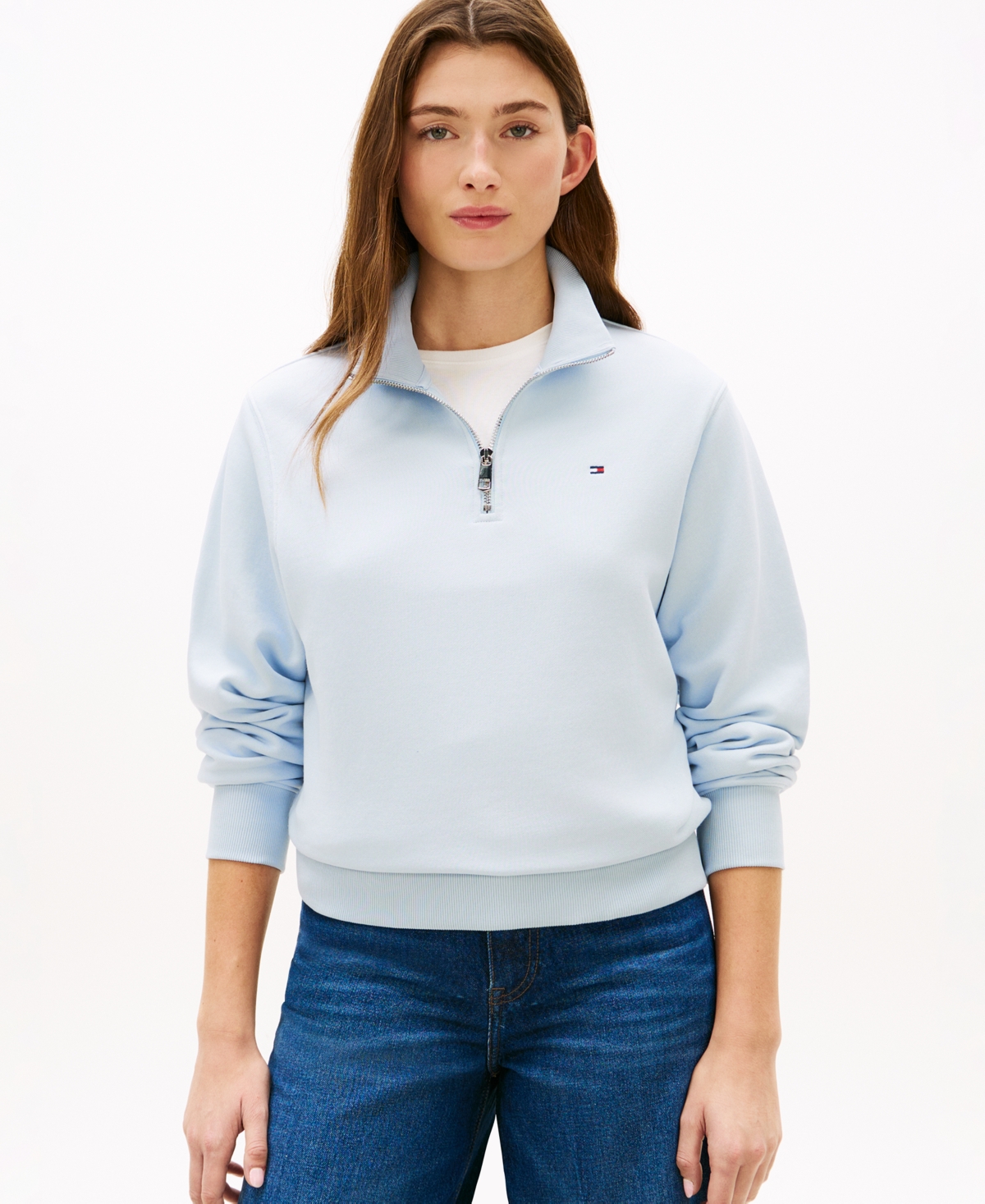 Click here for Tommy Hilfiger Womens Half-Zip Sweatshirt - Breezy... prices