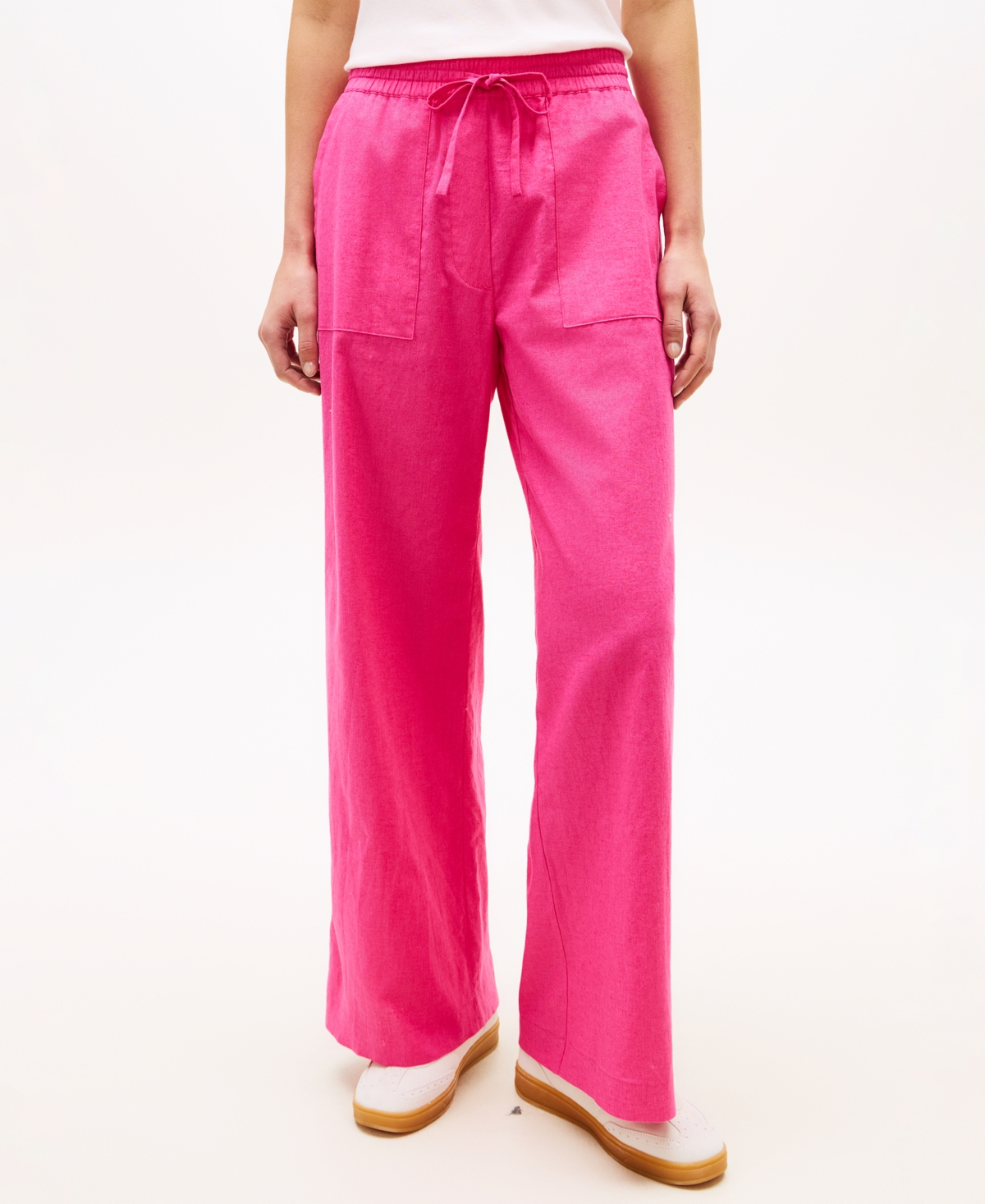 Click here for Tommy Hilfiger Womens Wide-Leg Pull-On Pants - Pin... prices