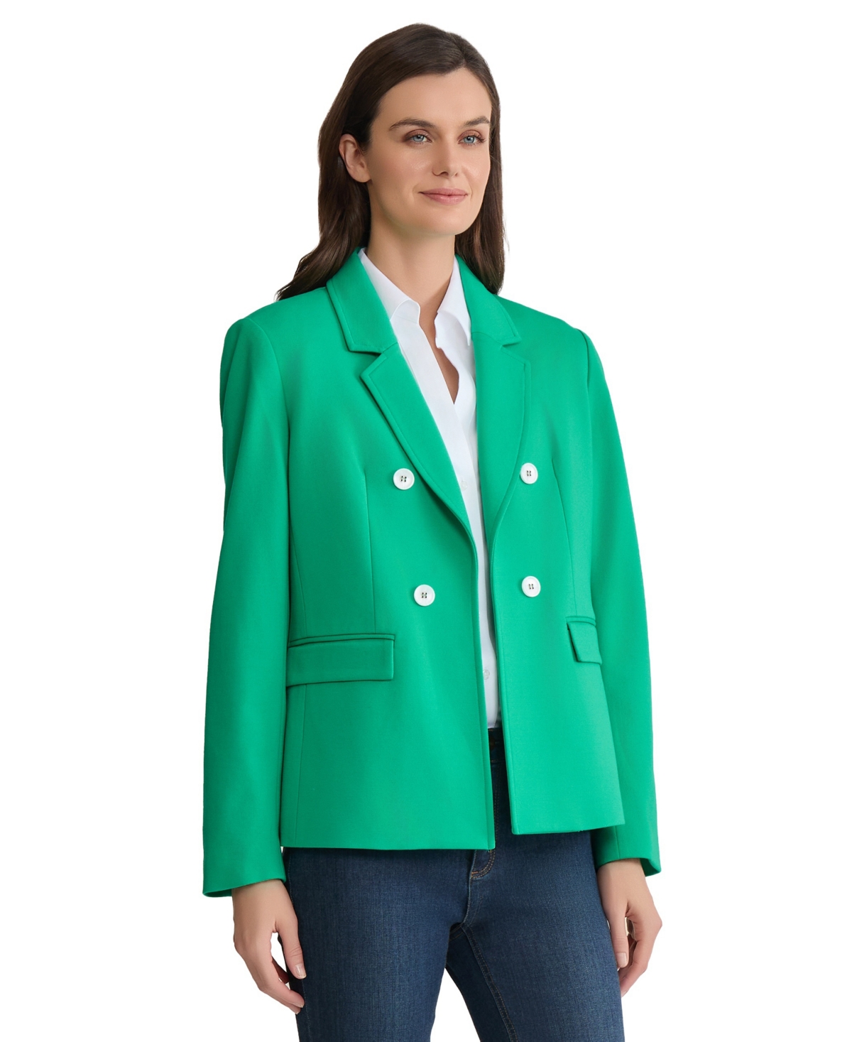 Click here for Jones New York Womens Double Breasted Jacket - Kel... prices