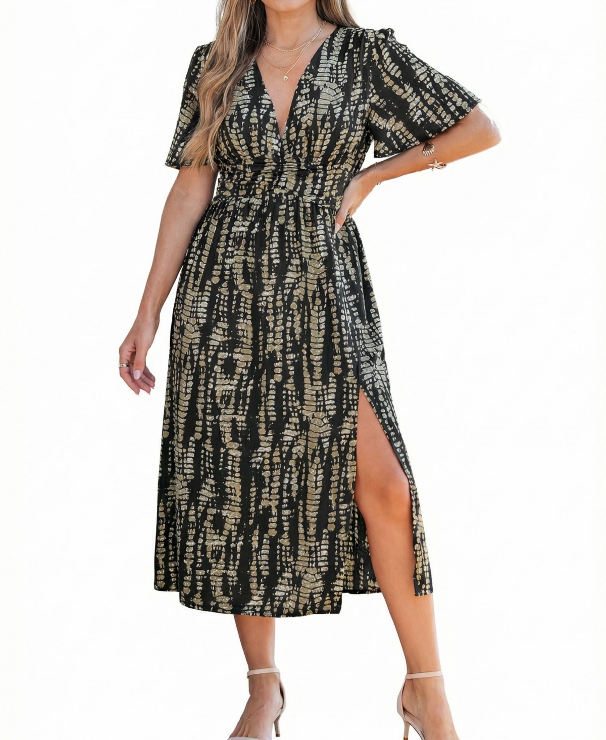 Click here for Cupshe Womens Elegant A-Line Beach Dress - Black prices
