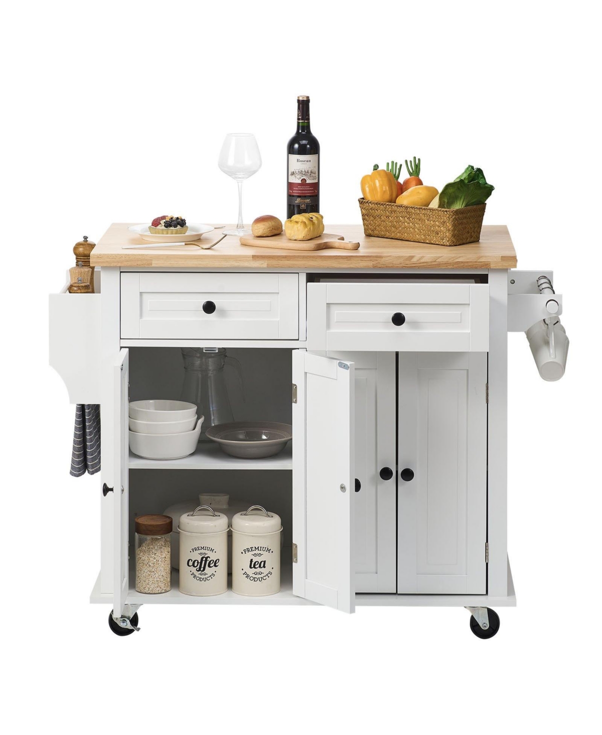 Click here for Volenca Kitchen Island Cart  35.4" Rolling St... prices