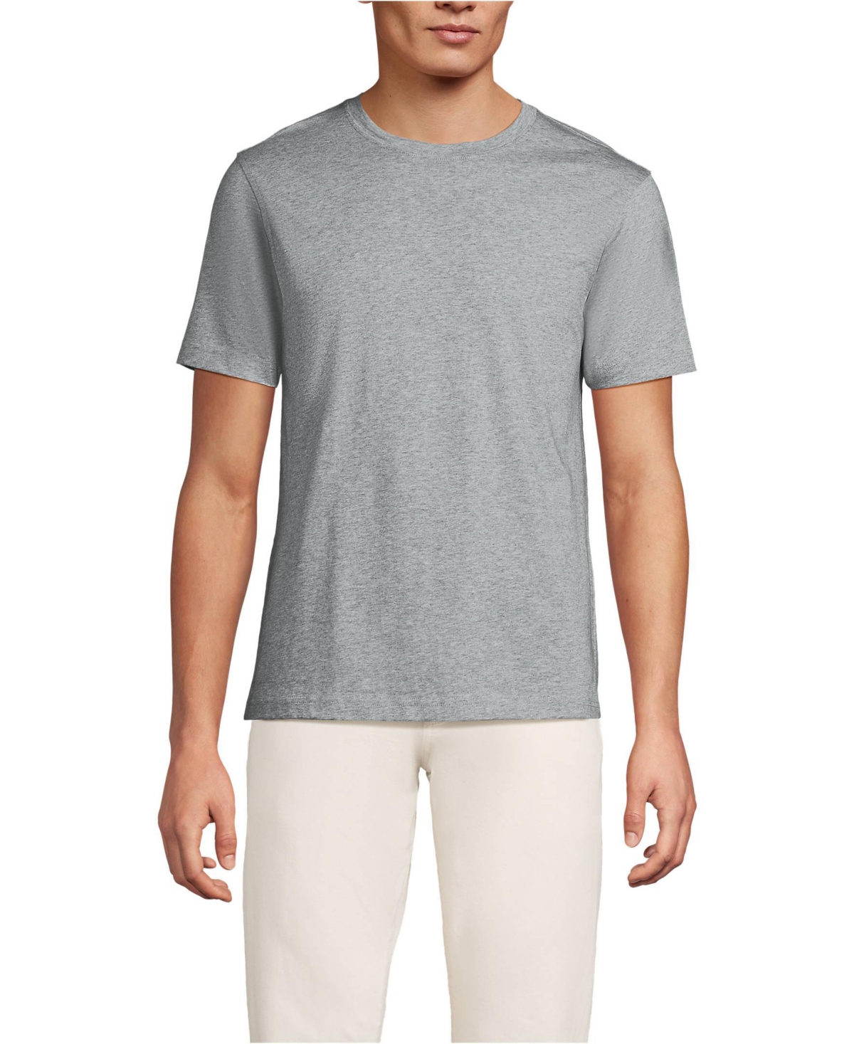 Click here for Lands End Mens Short Sleeve Cotton Supima Tee - Gr... prices