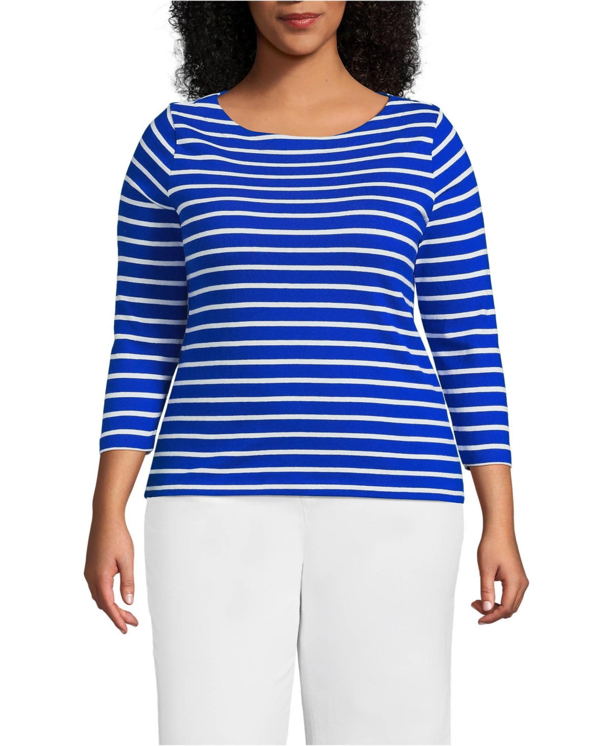 Click here for Lands End Womens Plus Size Mariner Jersey Boatneck... prices