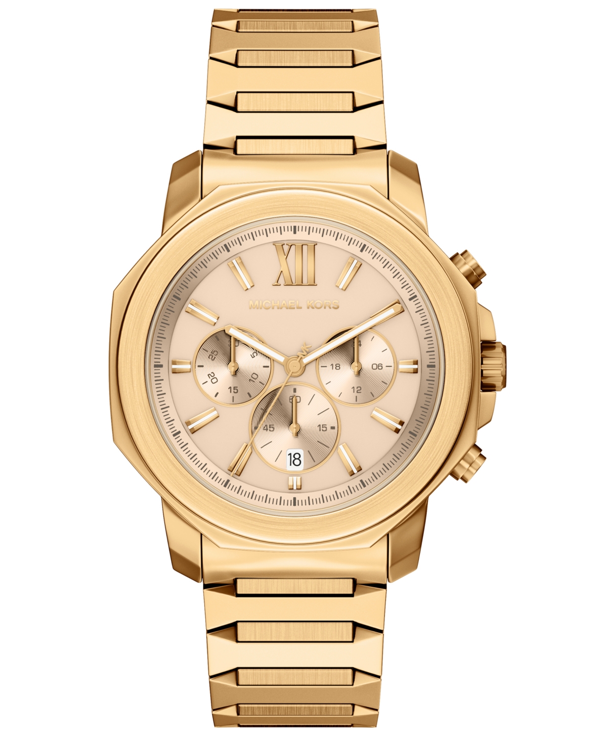Click here for Michael Kors Mens Prescott Chronograph Gold-Tone S... prices