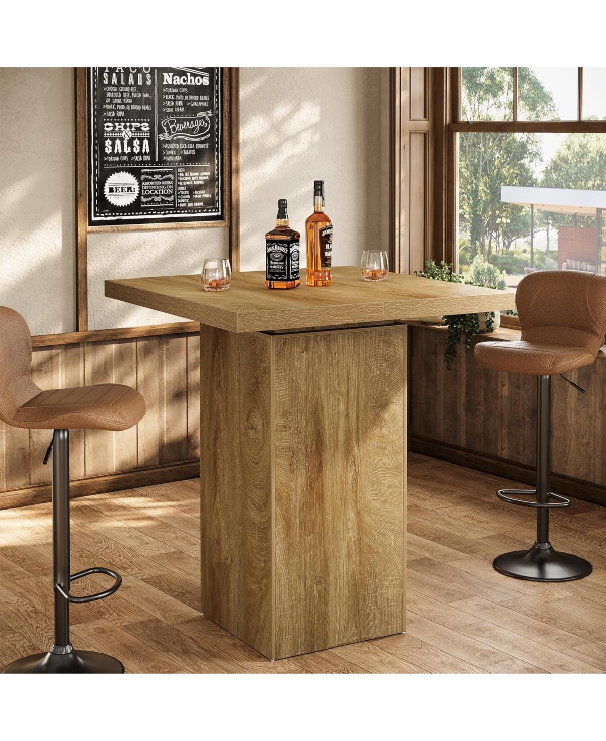 Click here for Tribesigns Square Bar Table  39.4" H Industri... prices