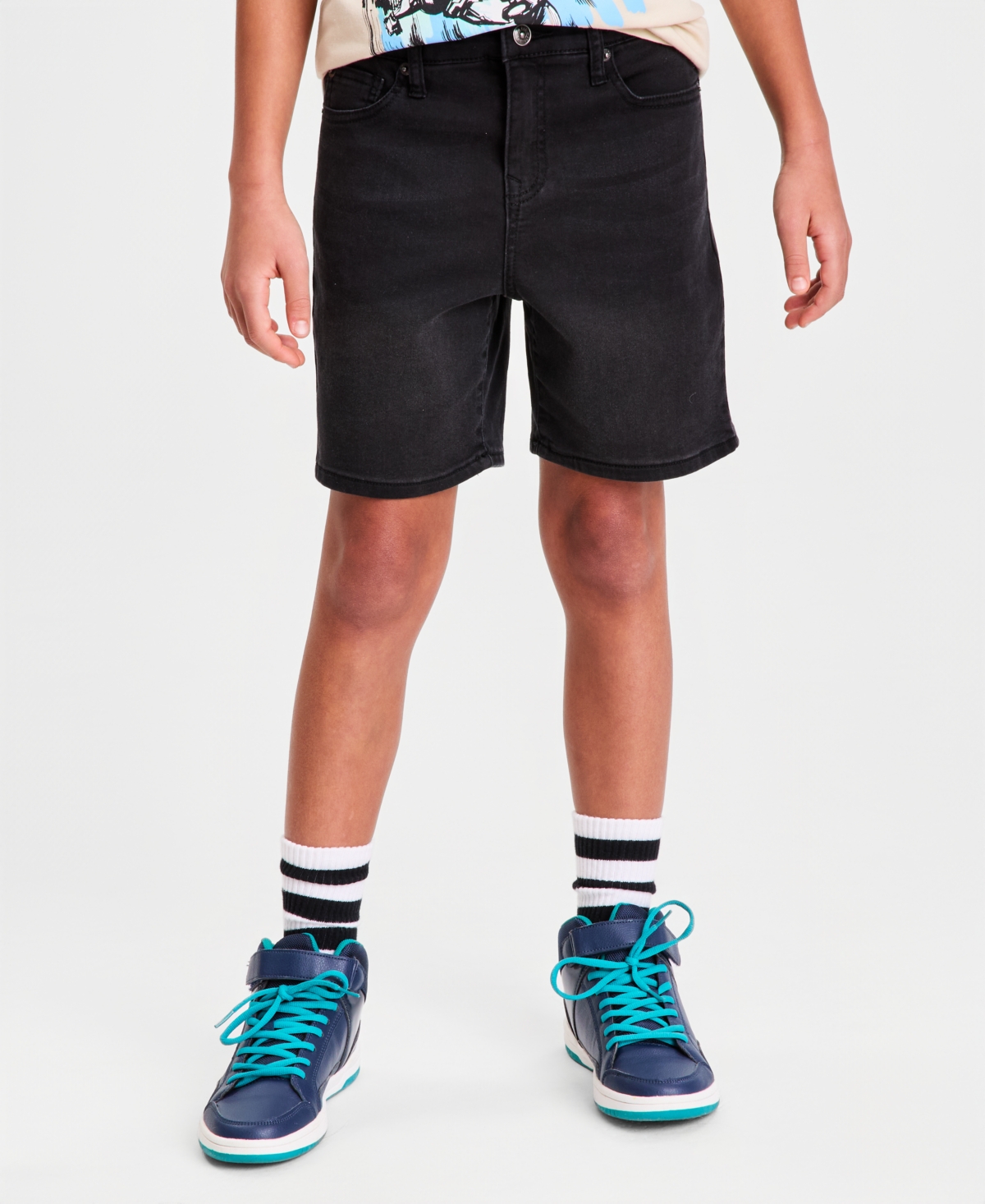 Click here for Epic Threads Boys 5-20 Steinway Knit Denim Shorts... prices