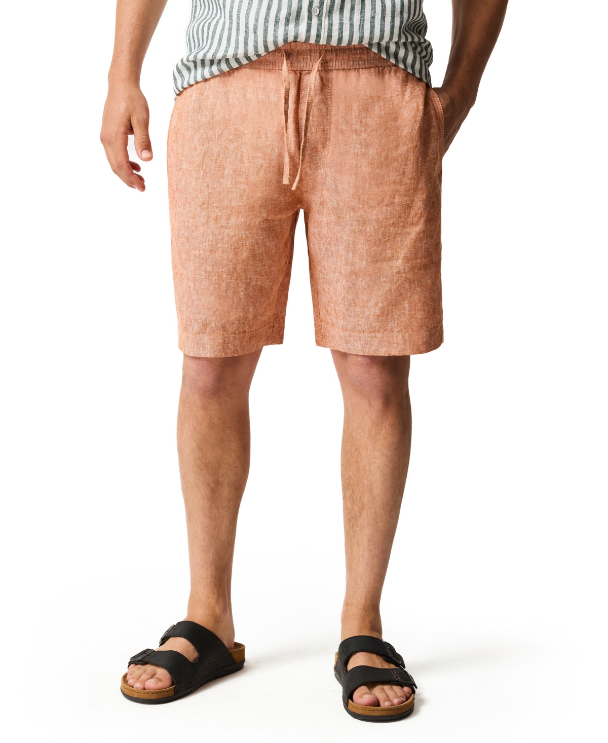 Click here for Rodd Gunn Mens Linen 9 Resort Short - Yam prices