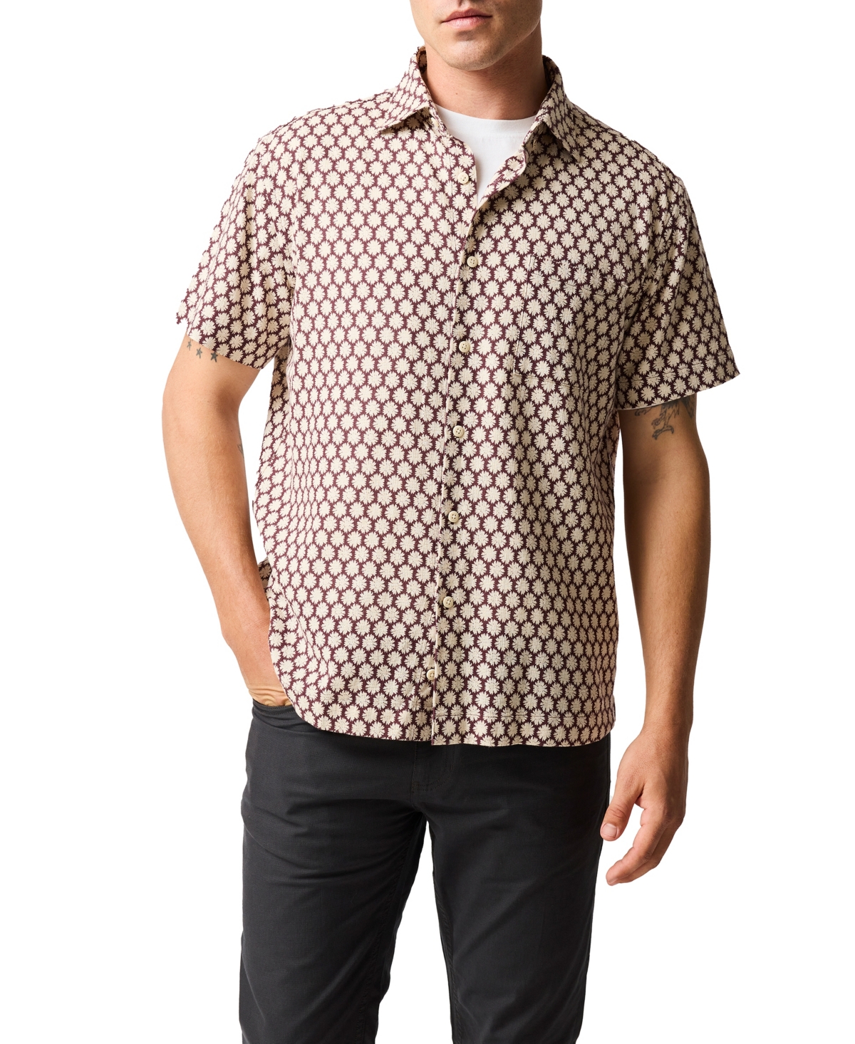 Click here for Rodd & Gunn Mens Nelson Creek Comfort Shirt - Burg... prices