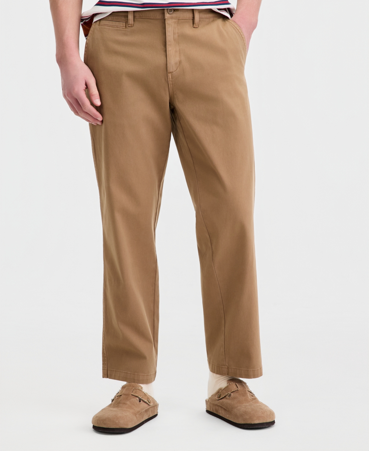 Click here for Sun + Stone Mens Cotton-Blend Relaxed Chino Pants... prices