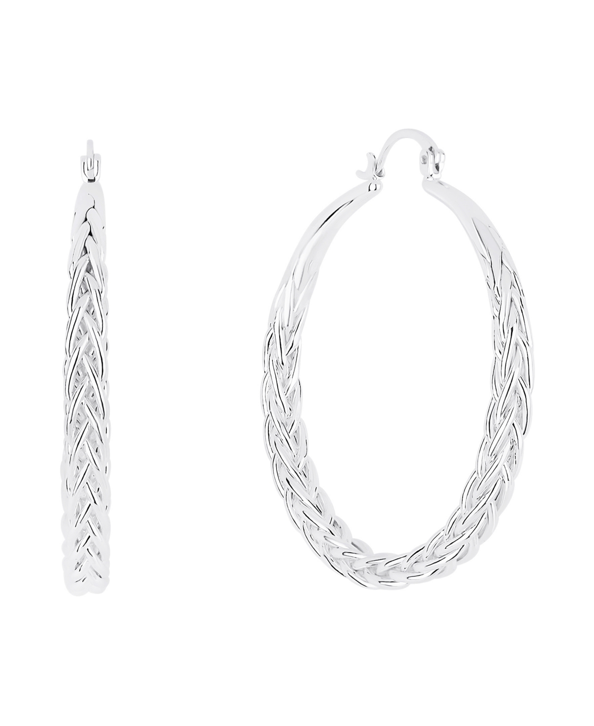 Click here for And Now This Braided Click Top Hoop Earring - Fine... prices