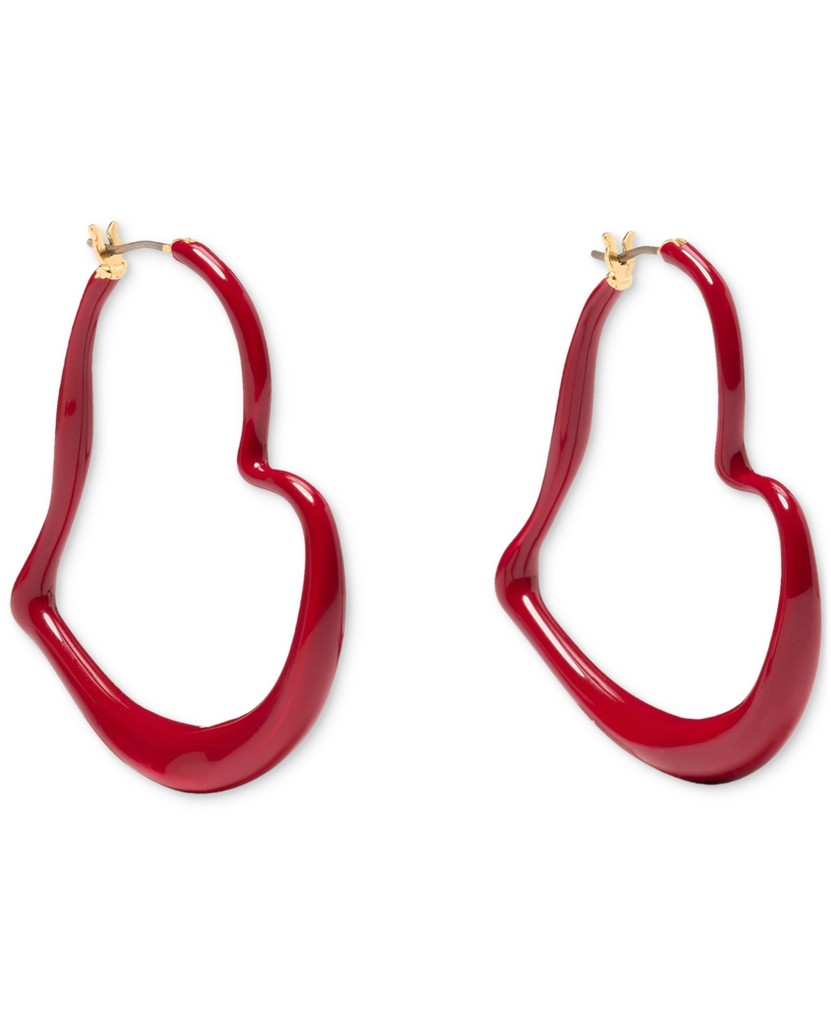 Click here for kate spade new york Enamel Amour Hoops Earrings -... prices
