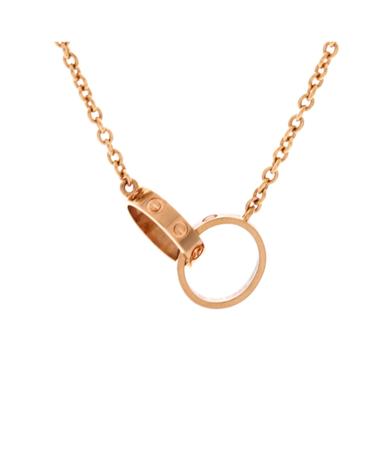 Click here for Pre-Owned Cartier Love Interlocking Necklace - 18k... prices