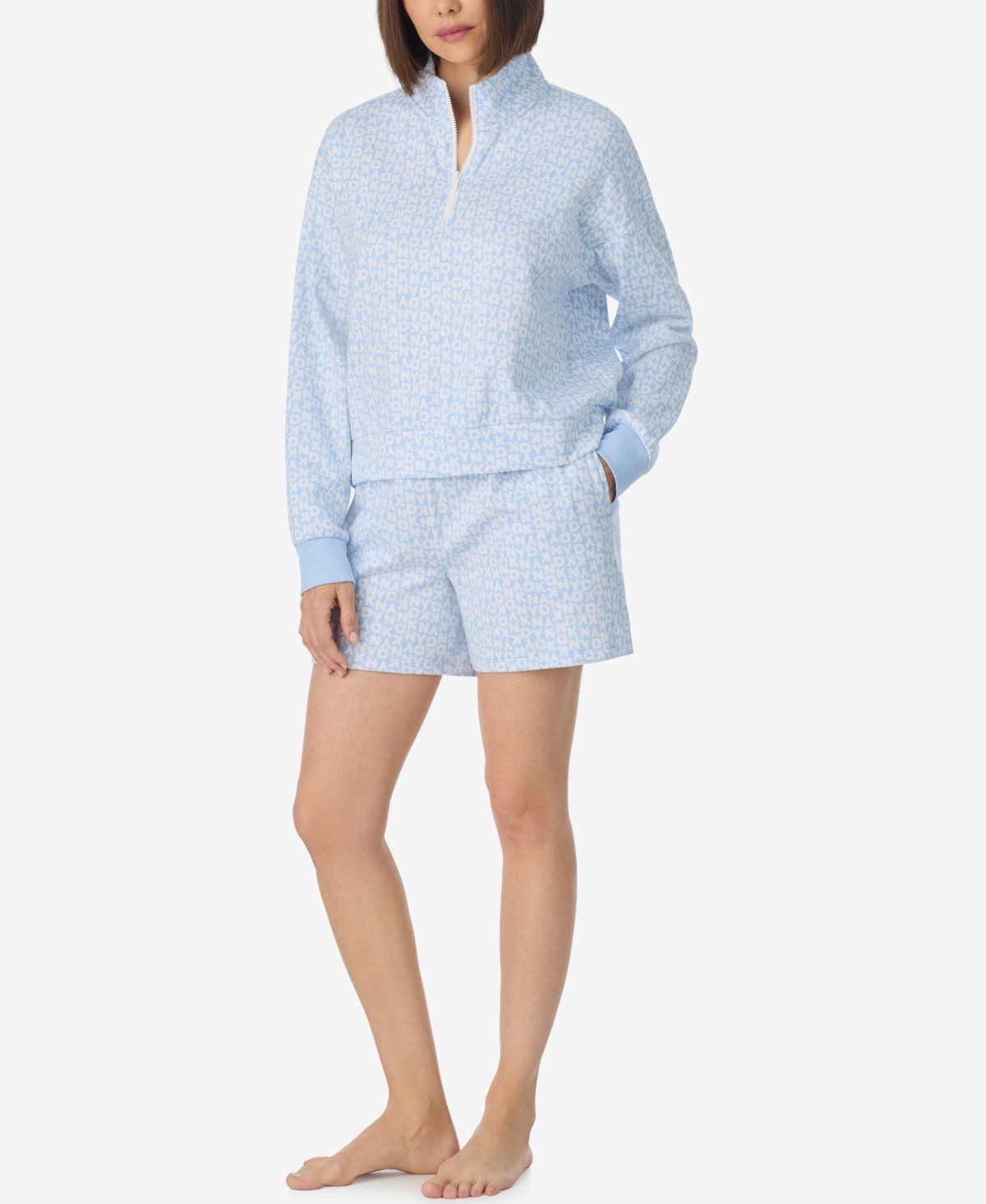 Click here for Dkny Womens Long-Sleeve Top & Boxers  2-Piece Set... prices