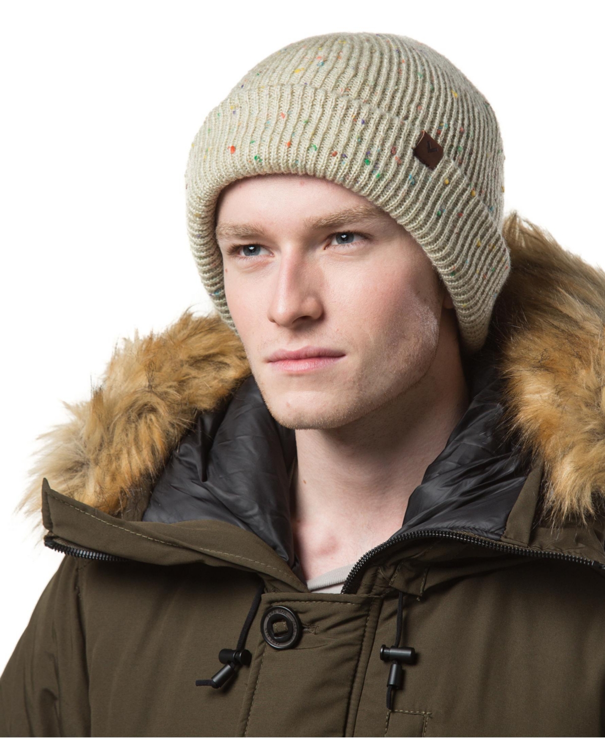 Click here for Gallery Seven Mens Knit Beanie Winter Hat - Oatmea... prices