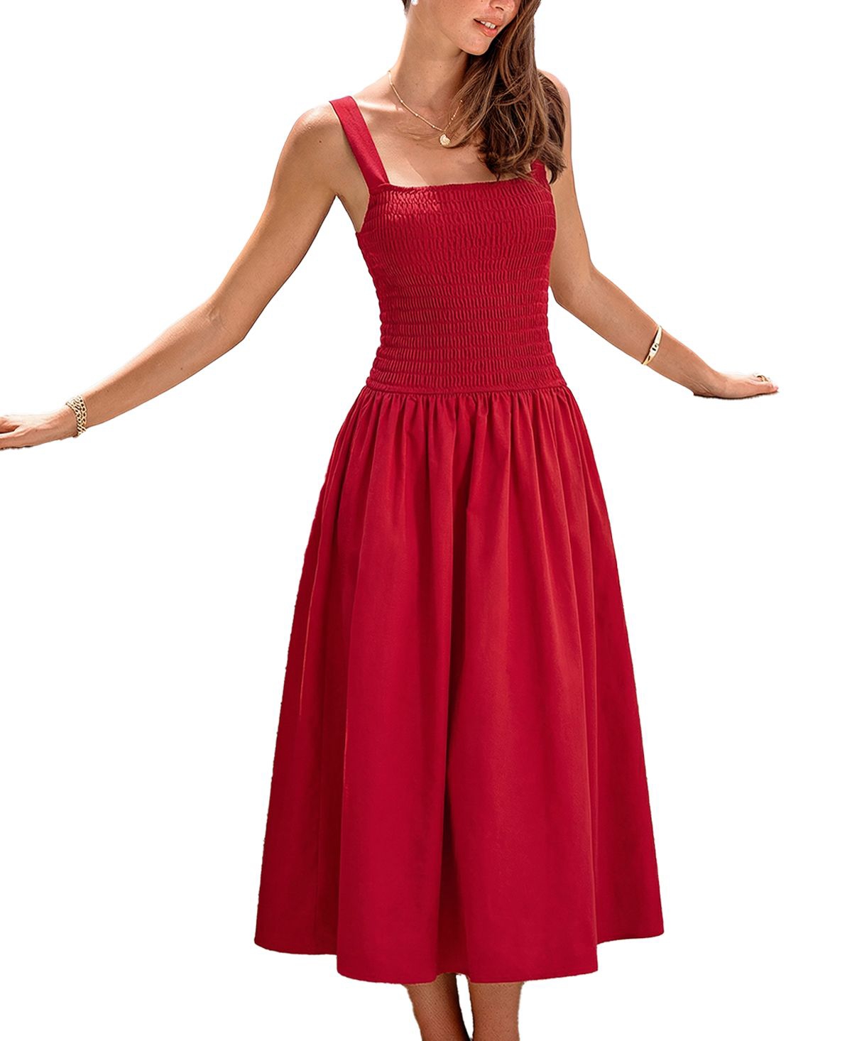 Click here for Cupshe Womens In a Trance Red Maxi Beach Dress - R... prices