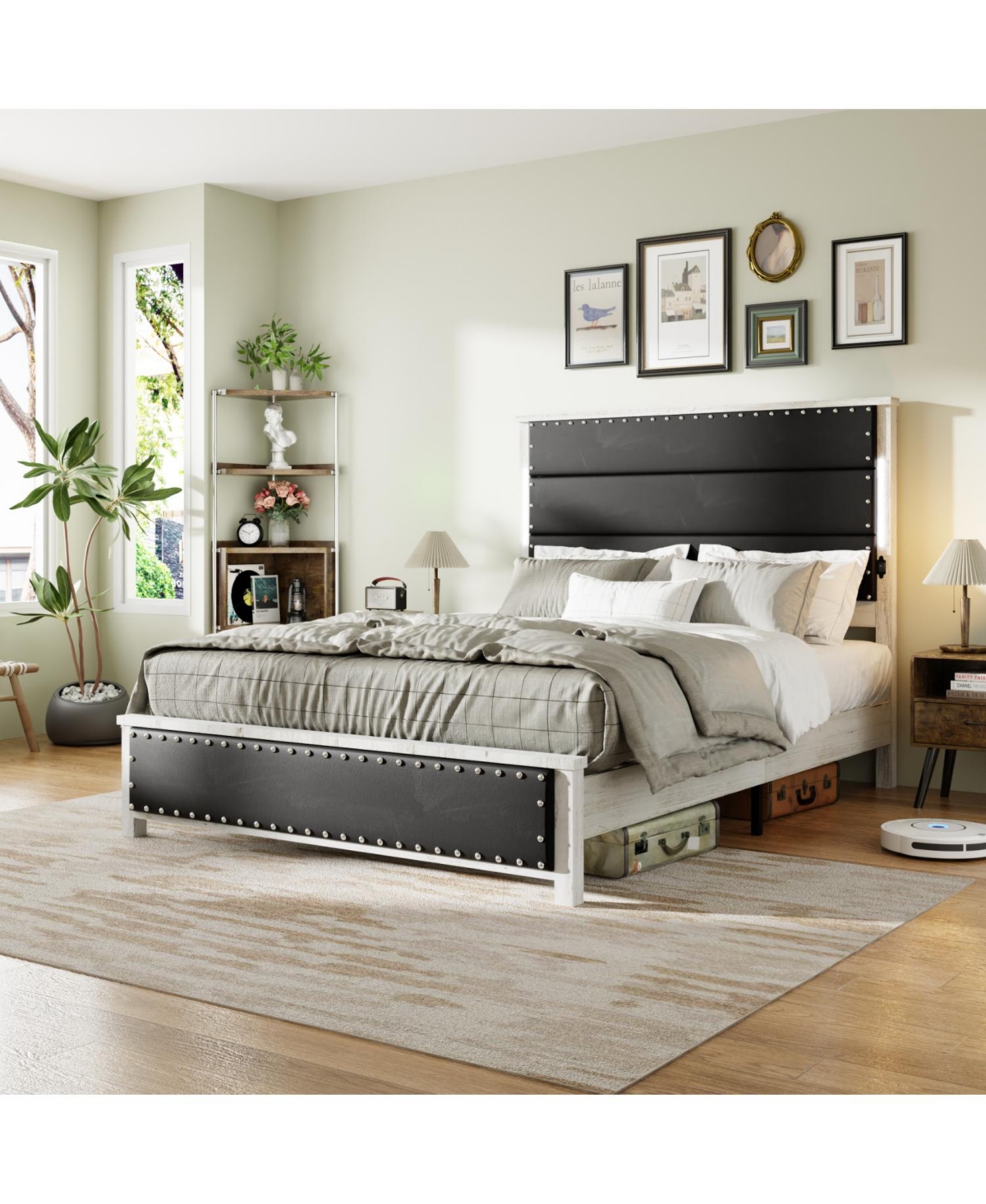 Click here for Streamdale Furniture Queen Bed Frame with Charging... prices