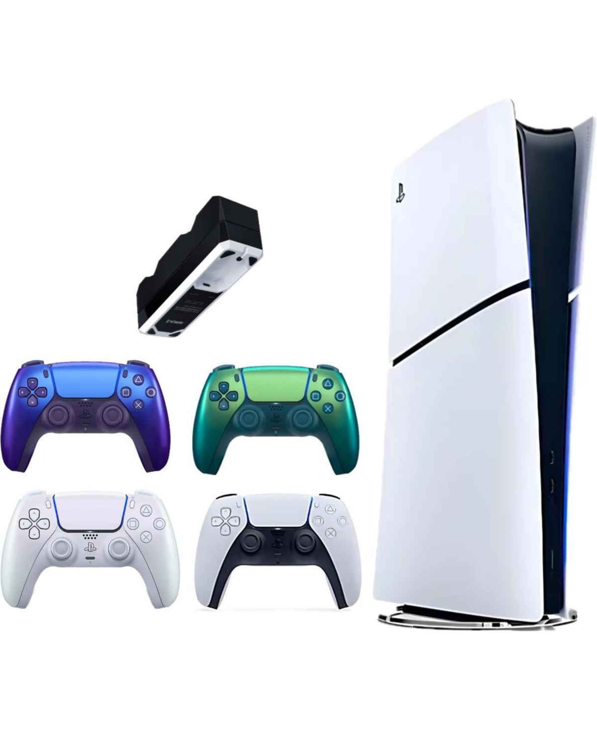 Click here for Sony PS5 825GB Disc Console + 3 Chroma Pearl Indig... prices