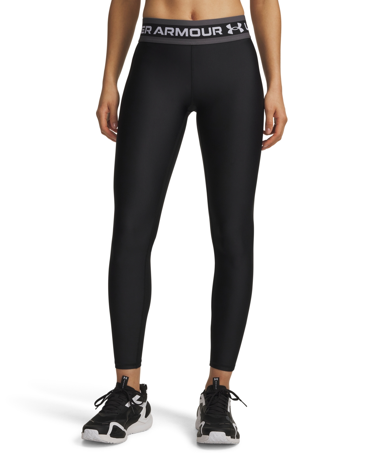 Click here for Under Armour Womens High-Rise Leggings - Black / V... prices