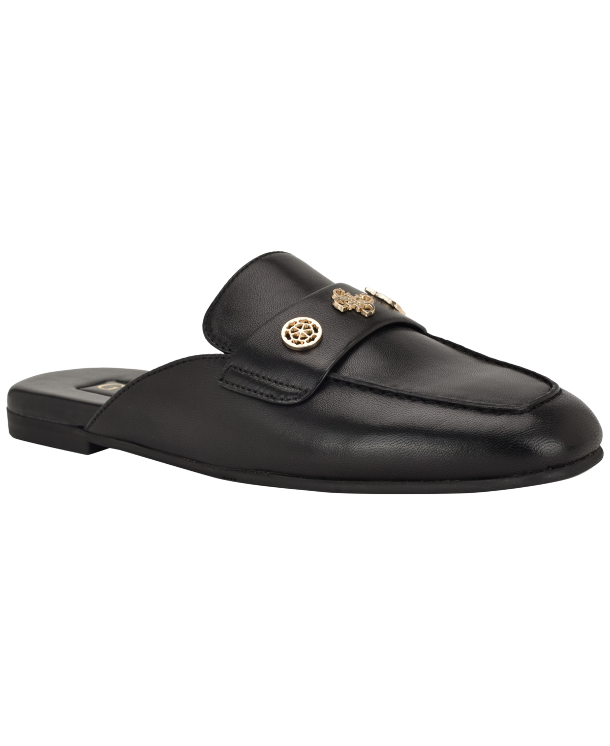 Click here for Guess Womens Aydeena Slip-On Mule Flats - Black prices