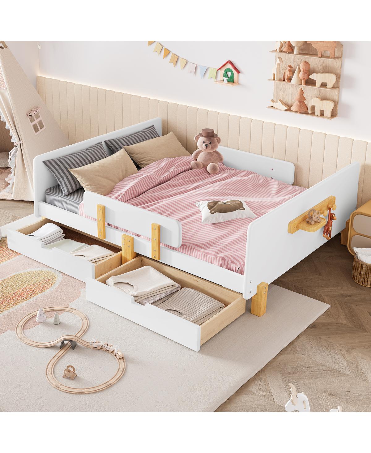 Click here for Streamdale Furniture Full Size Platform Bed with S... prices