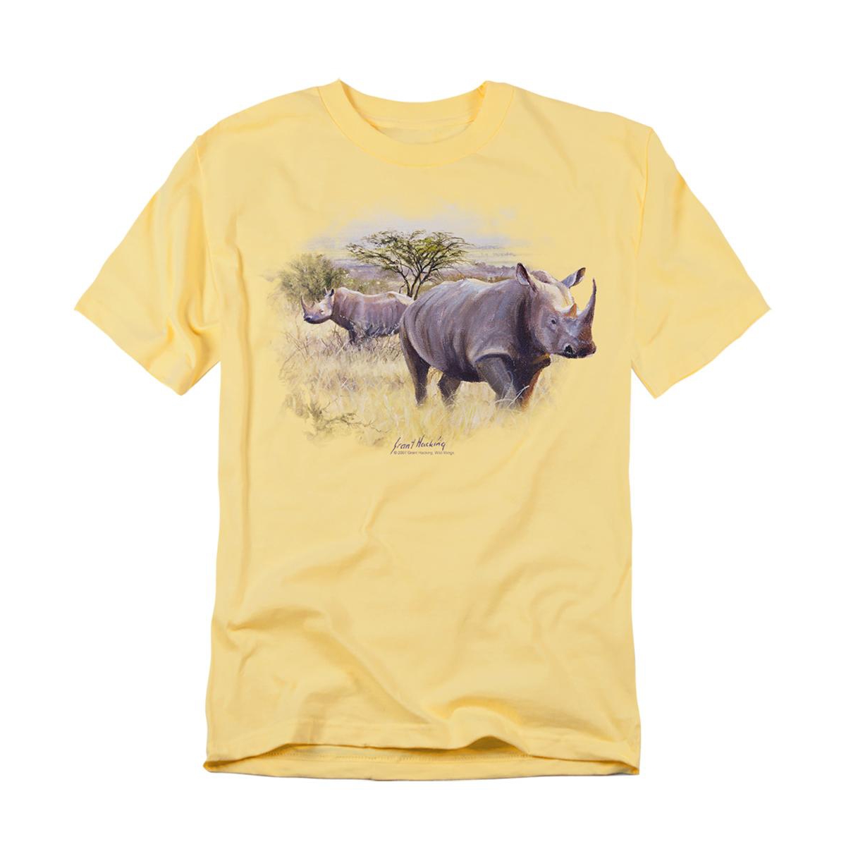 Click here for Wild Wings Mens Wildlife Rhino T Shirt - Banana prices