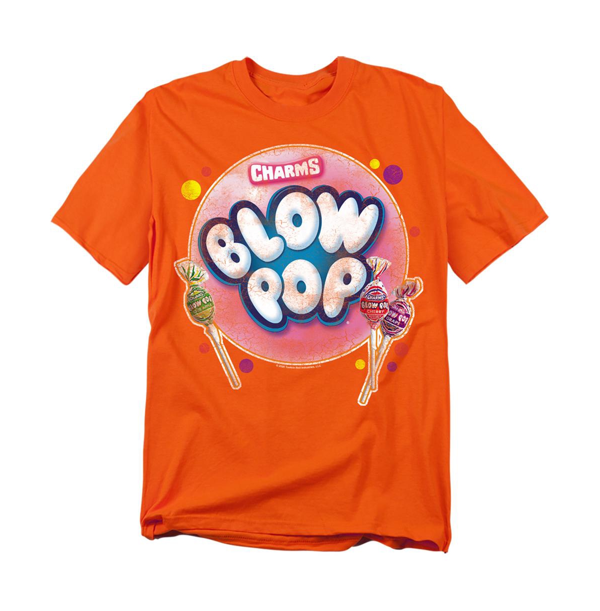 Click here for Tootsie Roll Mens Blow Pop Bubble T Shirt - Orange prices