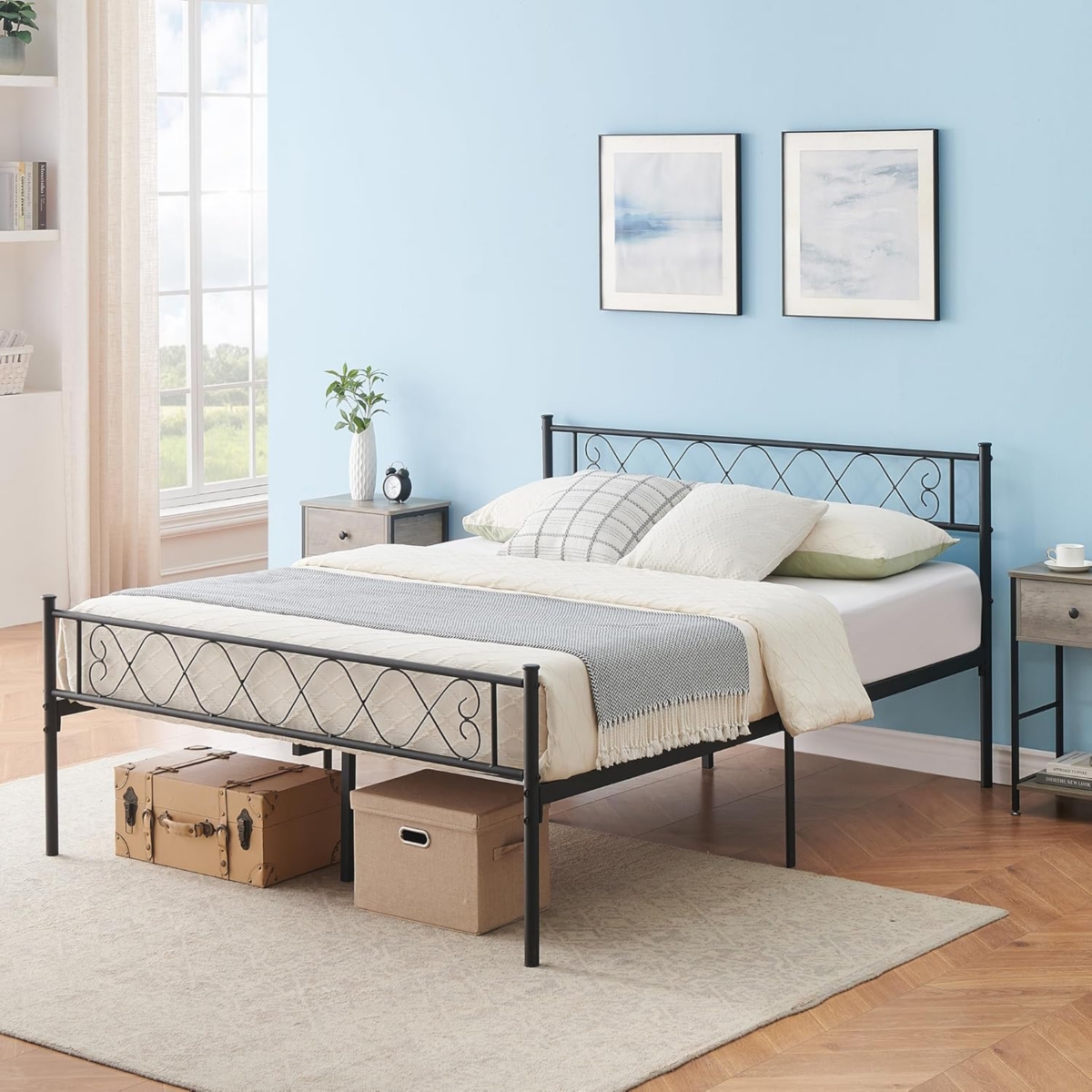 Click here for gaomon Bed Frame with Headboard and Footboard for... prices