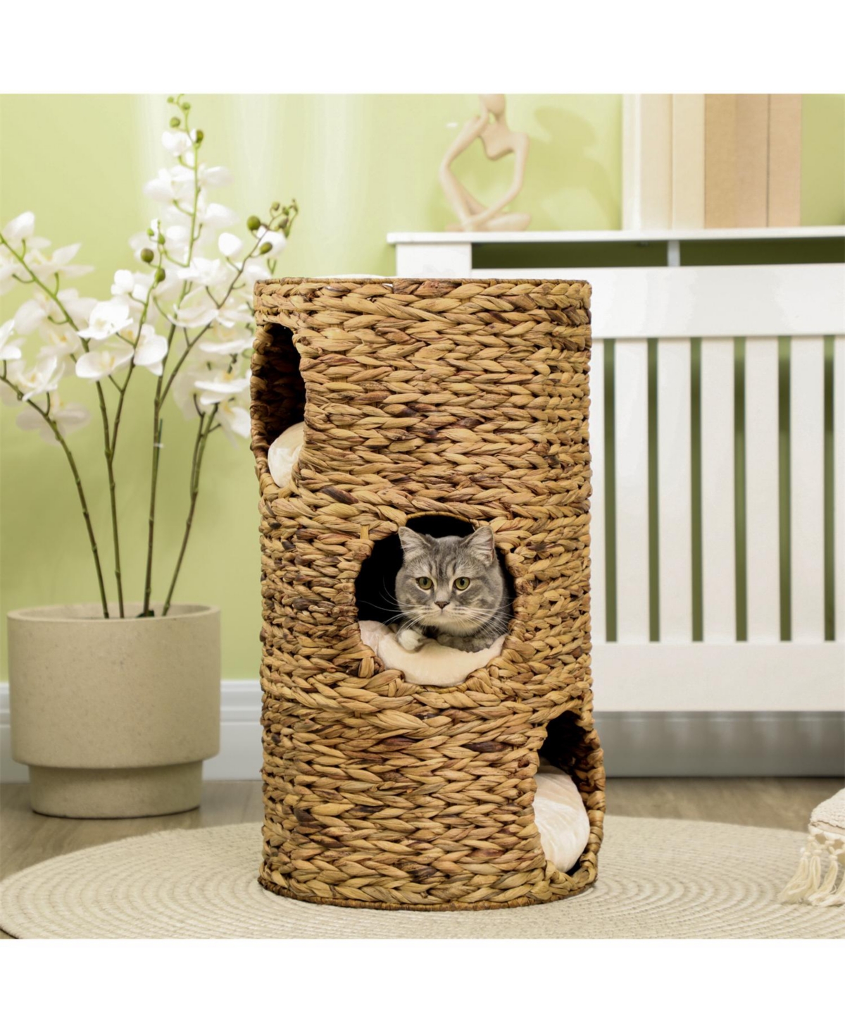 Click here for Aostirmotor Cat Tower with Three Hideaways & Four... prices