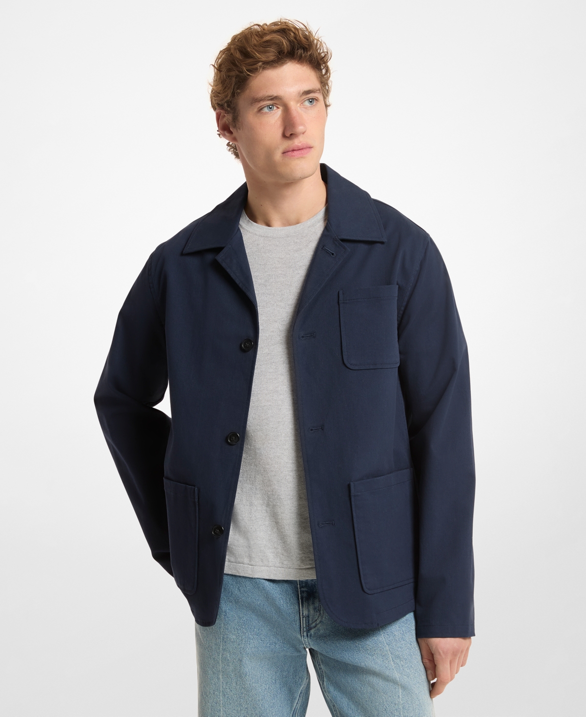 Click here for Michael Kors Mens Flat Collar Coat - Midnight Navy prices