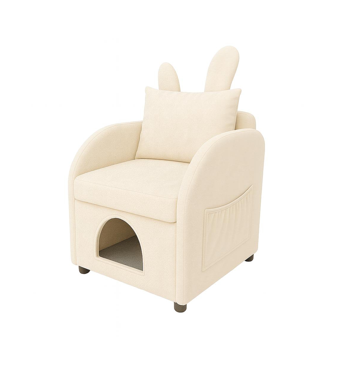 Click here for Cesicia Bunny-Ear Pet-Friendly Armchair Sofa Chair... prices