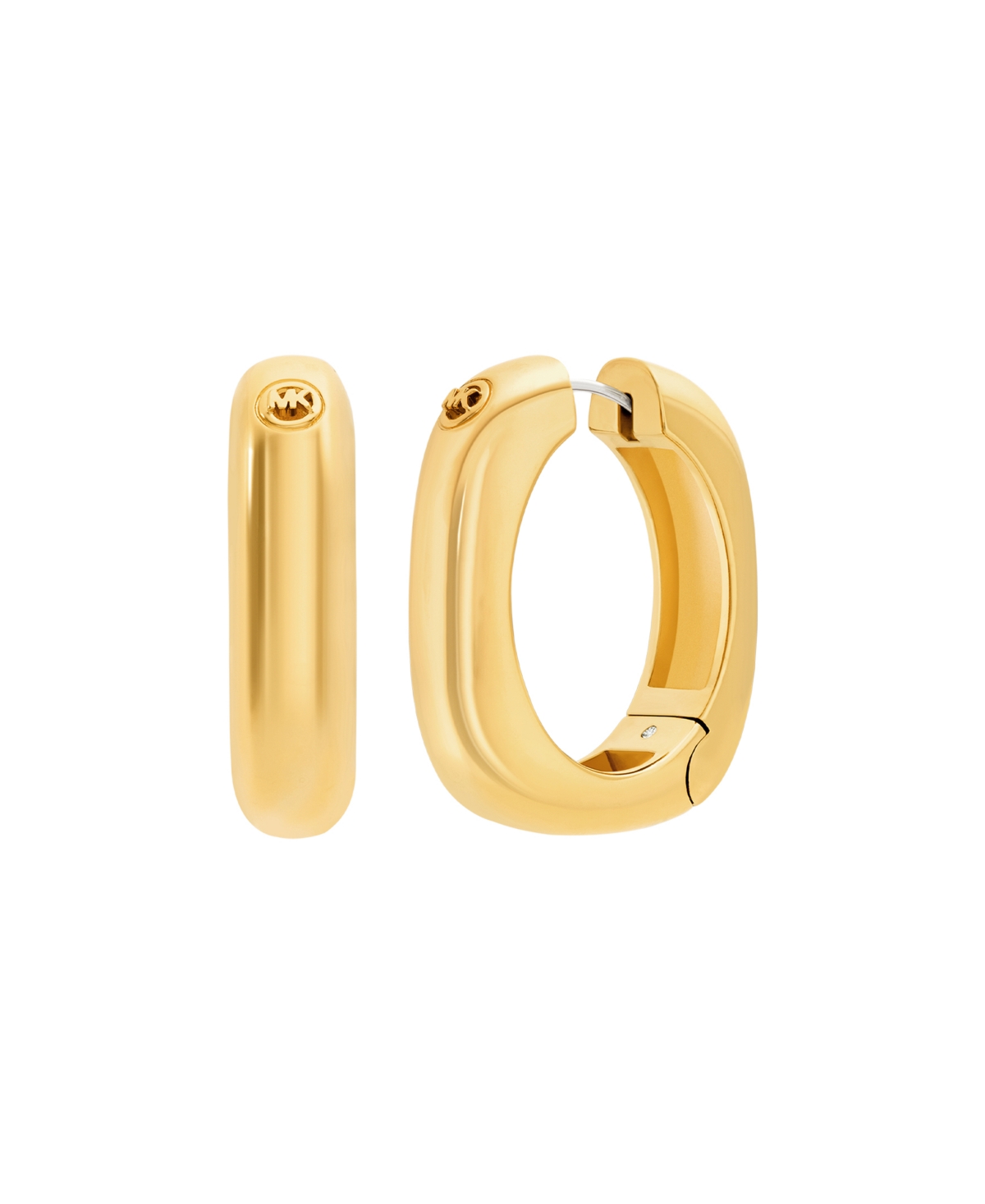 Click here for Metallic Muse Gold-Tone Brass Hoop Earrings - Gold prices