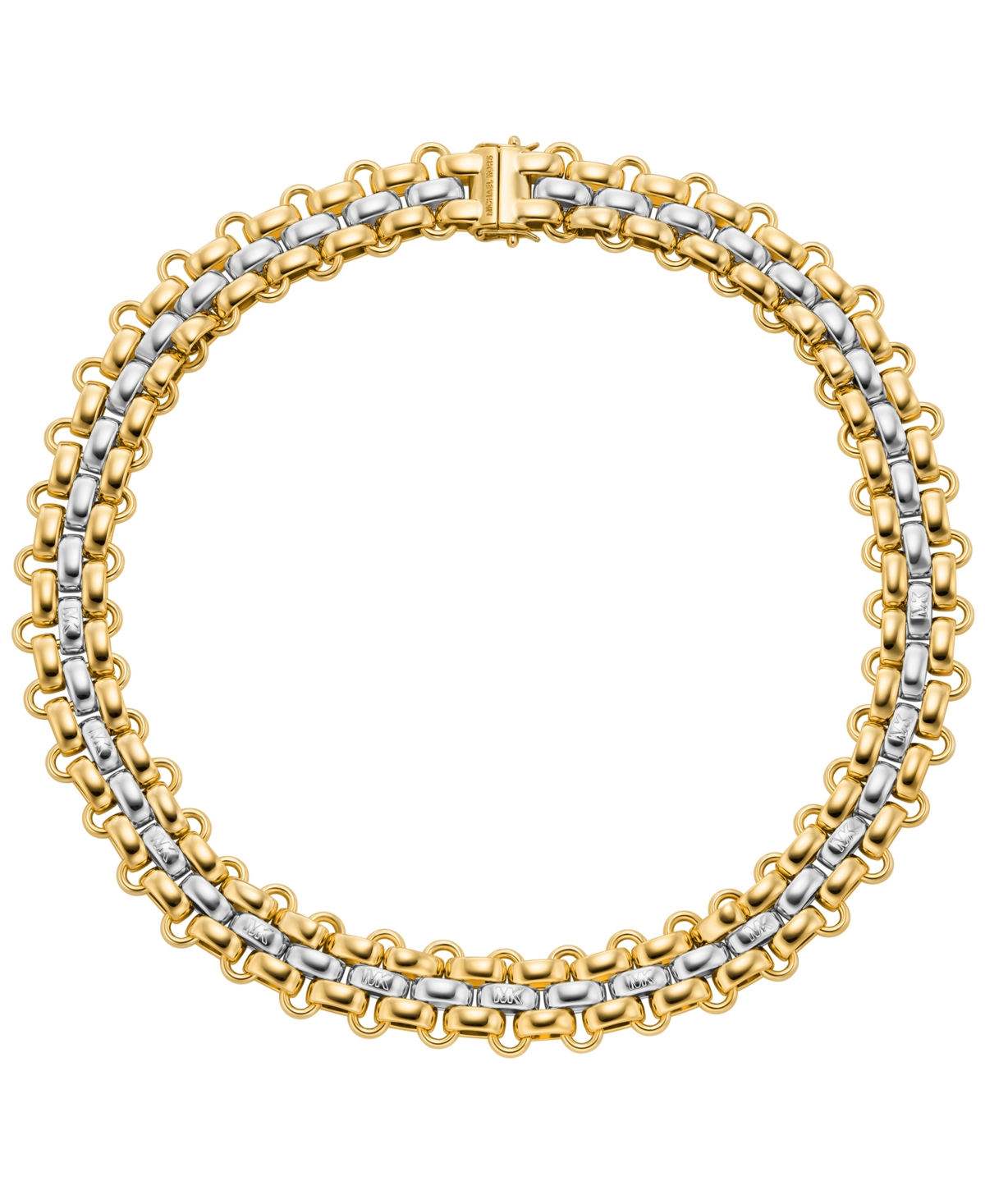 Click here for Michael Kors Two-Tone Link Necklace - Two Tone prices