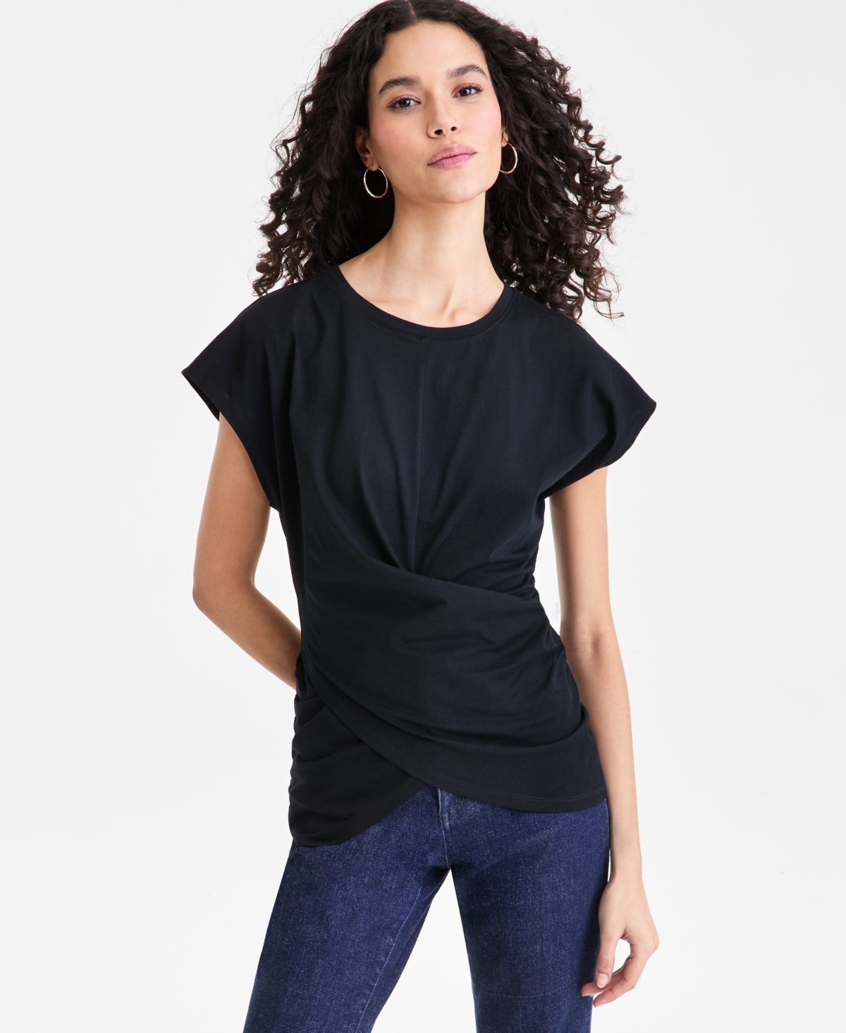 Click here for I.n.c. International Concepts Womens Cotton Twist-... prices