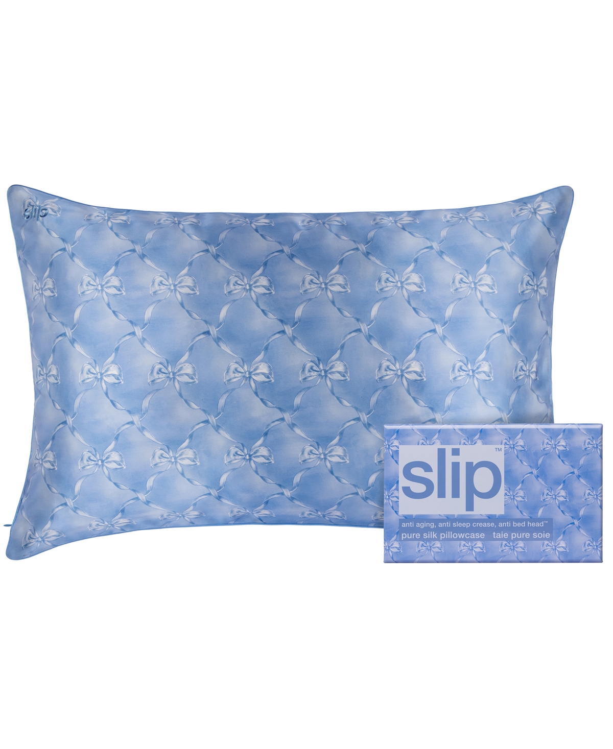 Click here for Slip Pure Silk Queen Pillowcase - Bluebelle prices