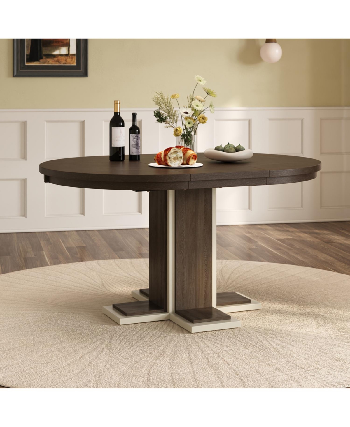 Click here for Streamdale Furniture Extendable Oval Dining Table... prices