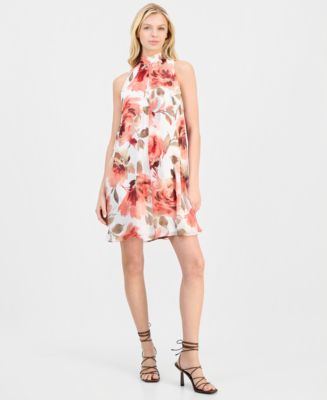 Robbie Bee Women's Mock-Neck Shift Dress - Macy's