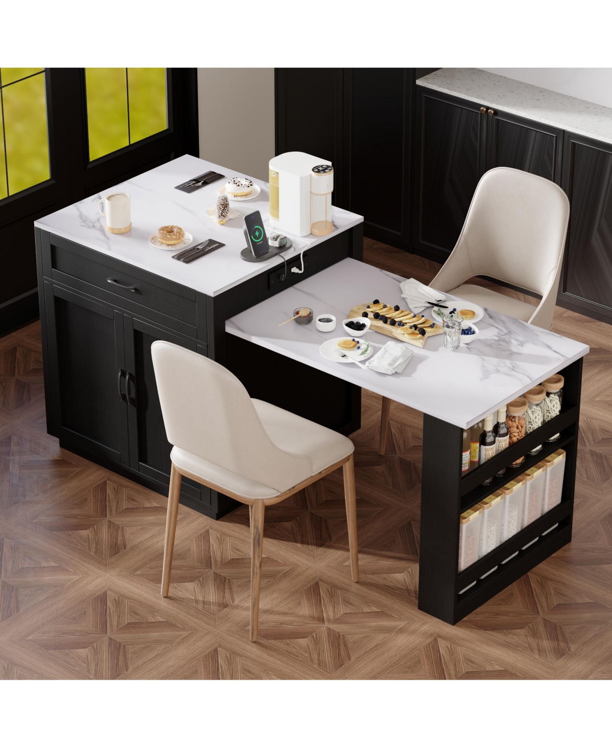 Click here for Boyel Living 82.7 inch Kitchen Island with Extenda... prices