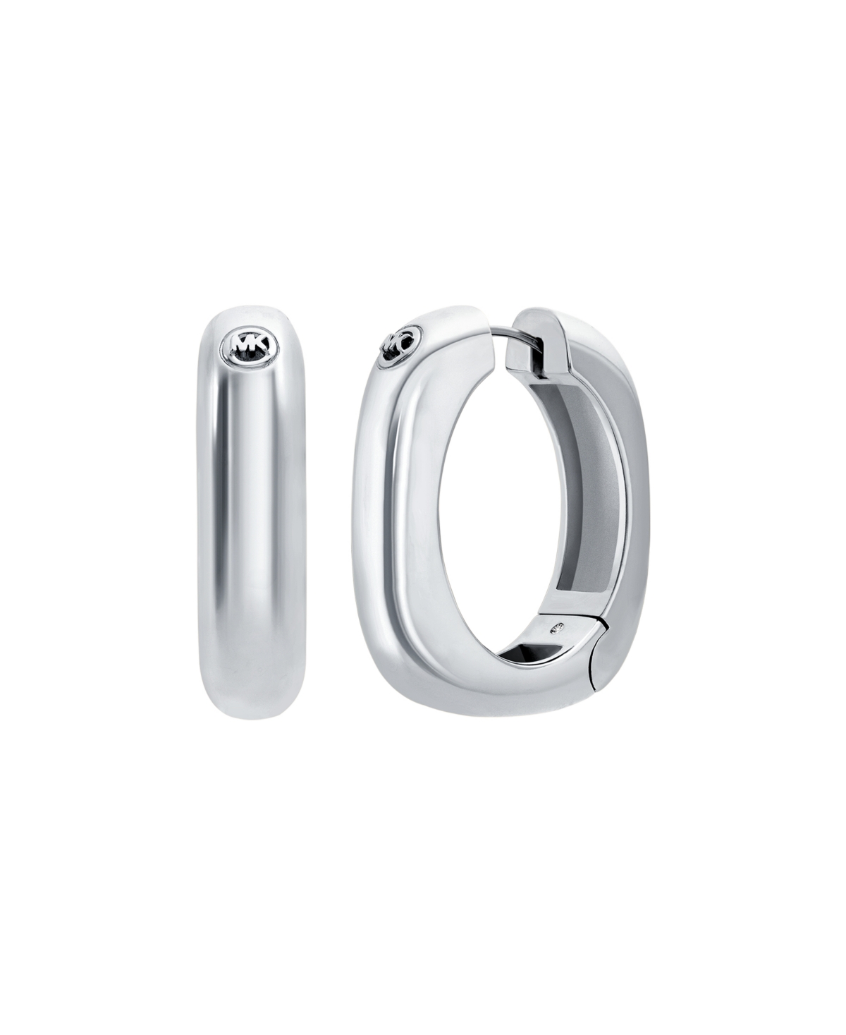 Click here for Metallic Muse Gold-Tone Brass Hoop Earrings - Silv... prices