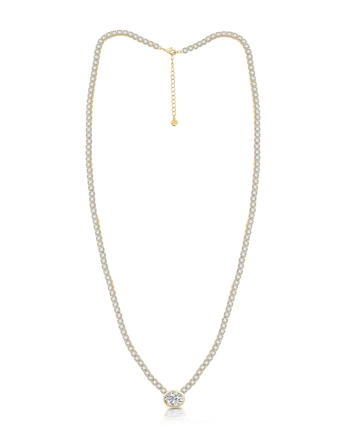 Click here for And Now This Cubic Zirconia Tennis Necklace - Gold prices