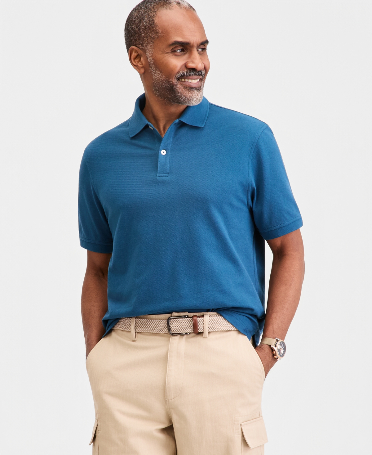 Click here for Club Room Mens Classic Fit Performance Stretch Pol... prices