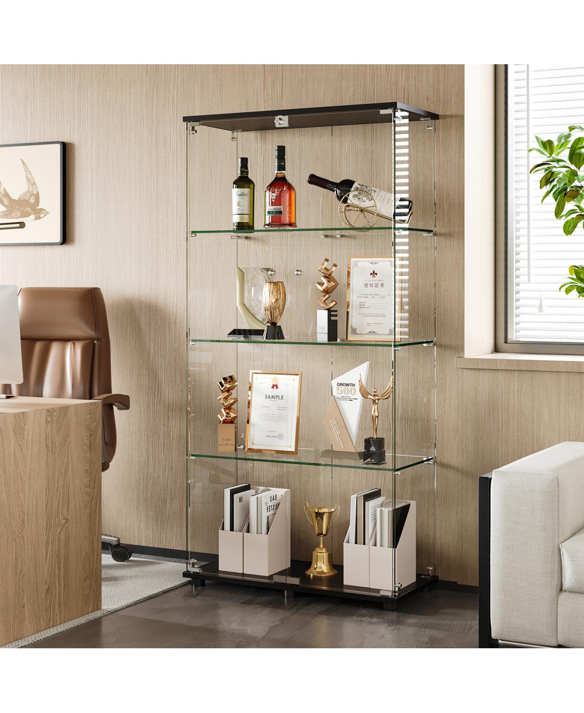 Click here for Streamdale Furniture Glass Display Cabinet with Lo... prices