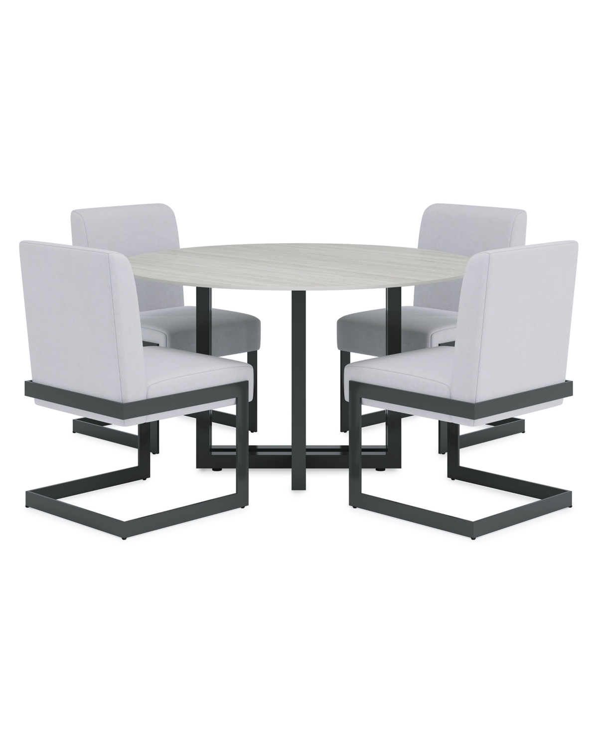 Click here for Emila 5 Pc. Dining Set (Round Table & 4 Chairs)  C... prices