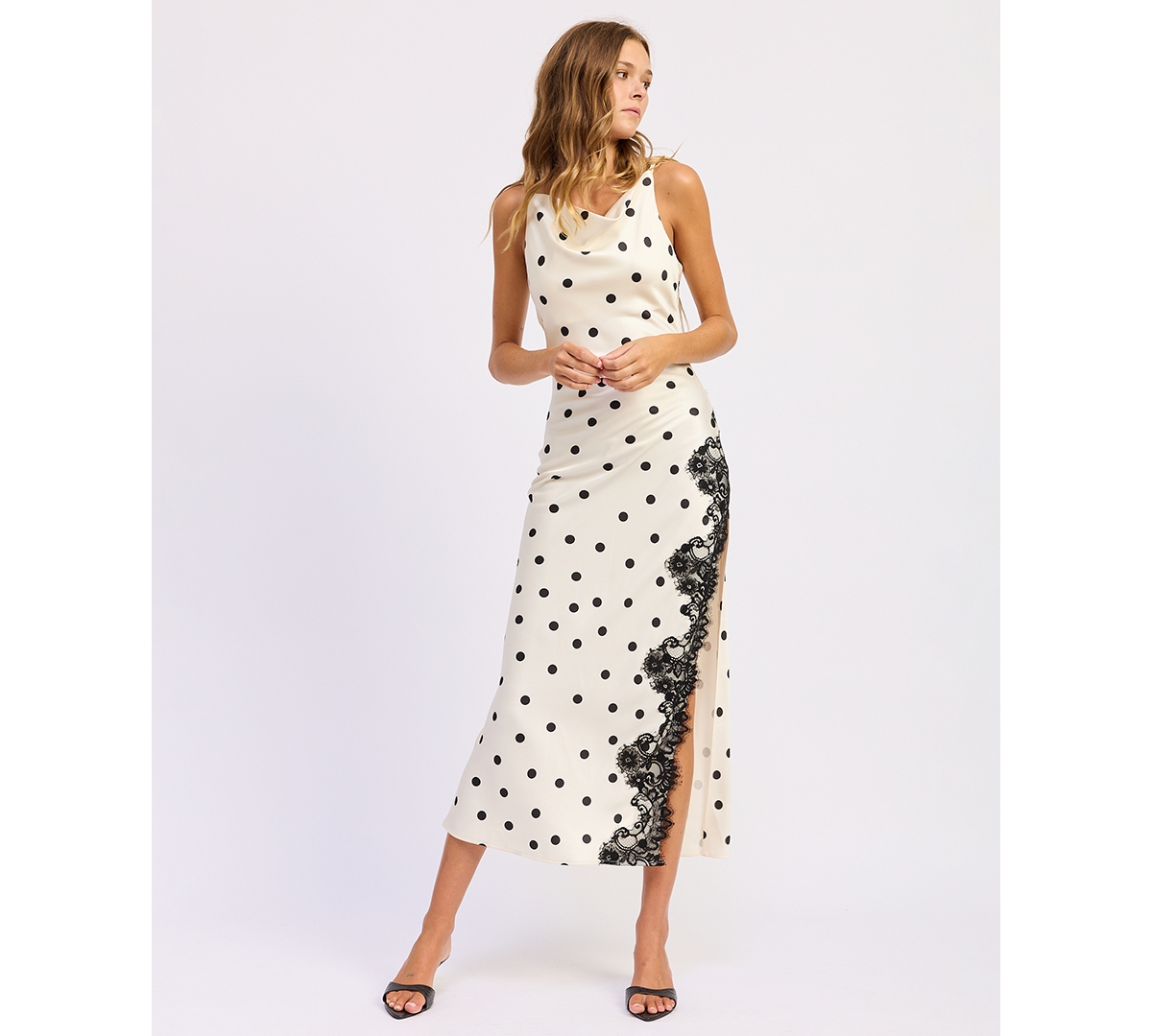 Click here for En Saison Womens Abigail Cowl Neck Maxi Slip Dress... prices