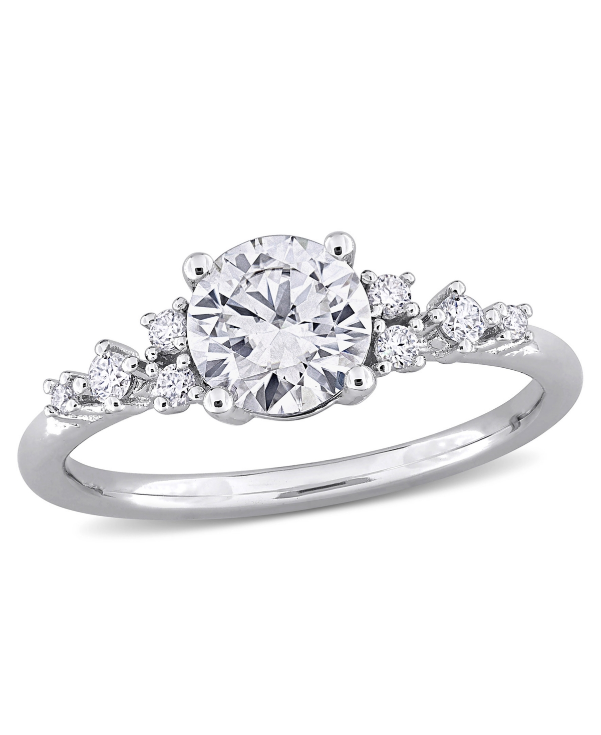 Click here for Macys Moissanite (1 ct. t.w.) Ring in Sterling Sil... prices