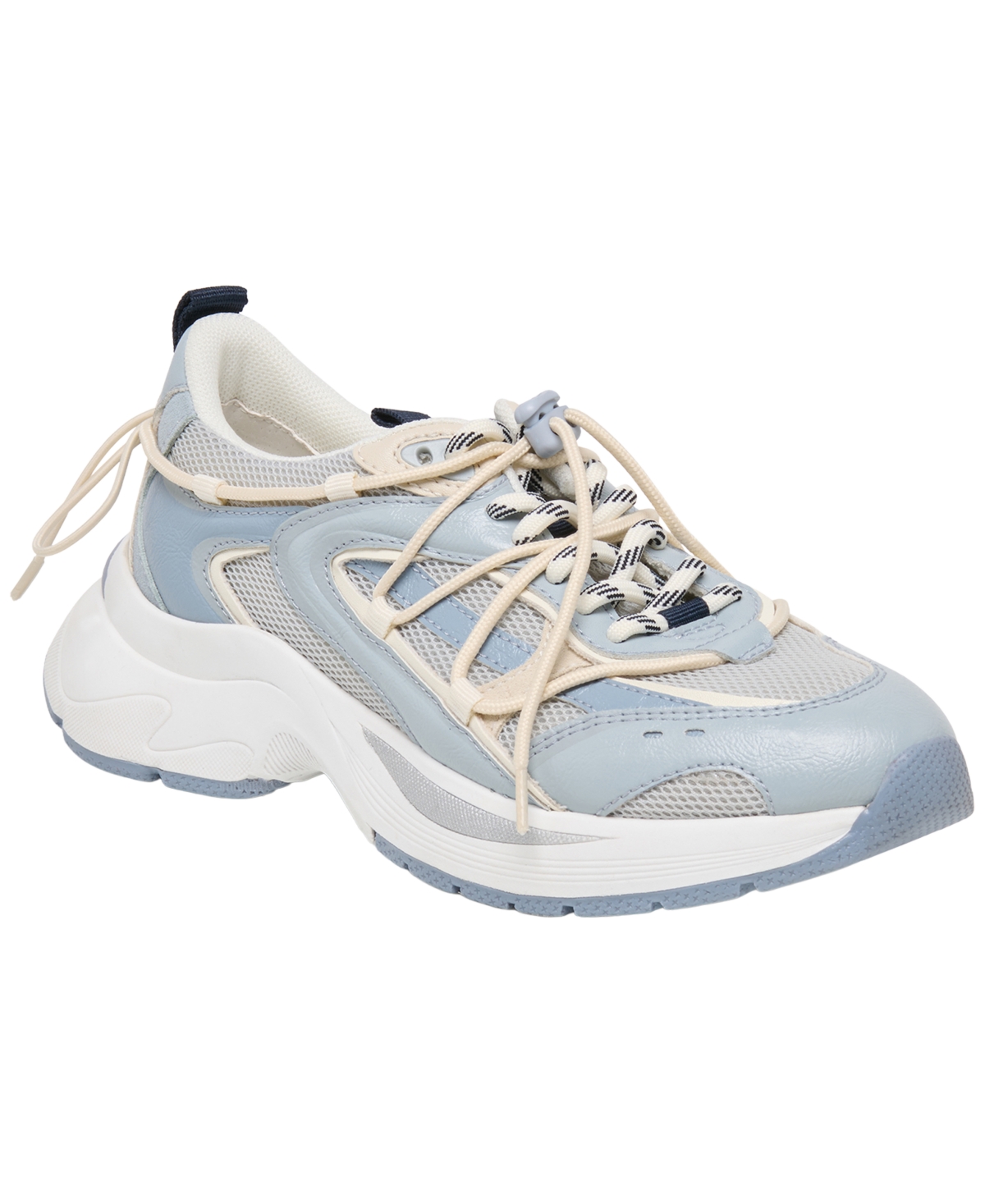 Click here for Dolce Vita Womens Selmar Lace-Up Sneakers - Blue M... prices